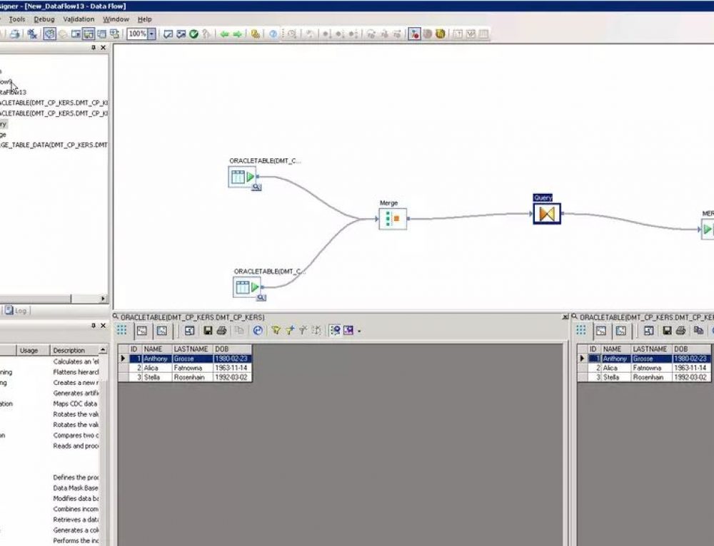 Sap Bo Data Services Tutorial Map Operation Driven By Analytics